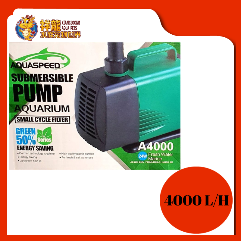 SUBMERSIBLE PUMP A4000 AQUASPEED – Xiang Loong Aqua Pets Sdn Bhd